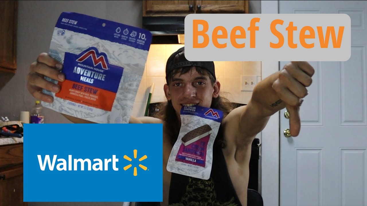 Walmart survival food taste test: Beef Stew - YouTube