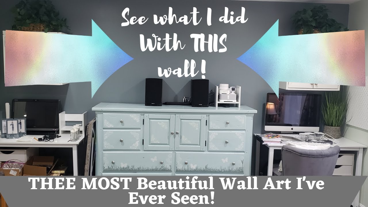 See What I Did With This Living Room Wall! THEE MOST Beautiful Wall Art ...