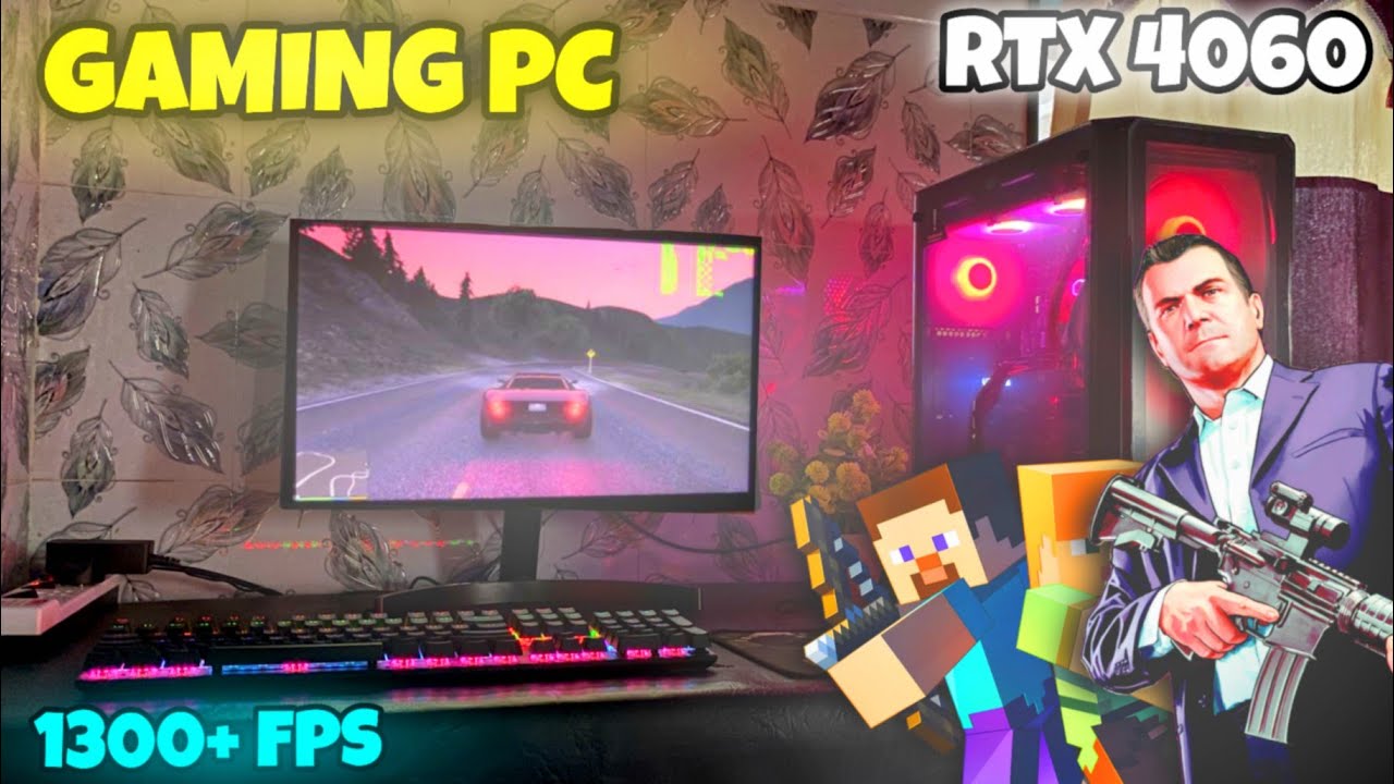 My First Gaming PC & Setup Tour | RTX 4060 & Intel Core i5 13400f - YouTube