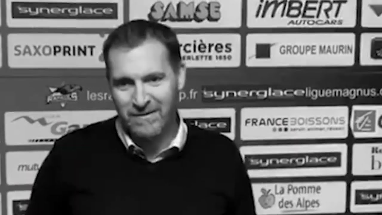Eric Blais - coach des Rapaces de Gap après la victoire face à Bordeaux ...