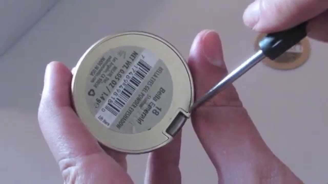 Depotting Milani Eyeshadows| Bella Eyes Gel Powder Eyeshadow - YouTube