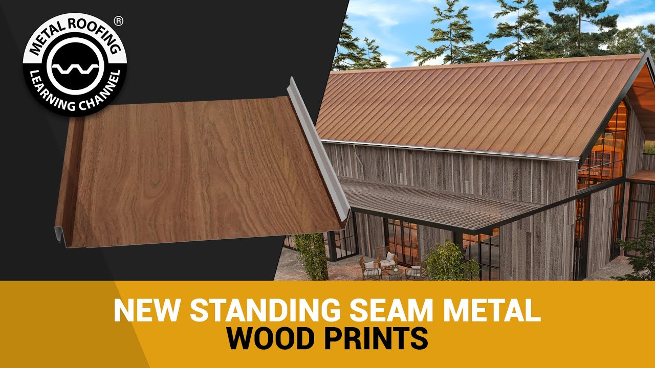 Metal Standing Seam Roofing That Looks Like Real Wood - YouTube