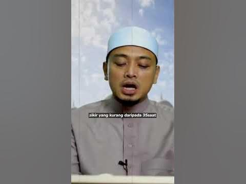 Zikir 35saat mengalahkan zikir 2jam~Ustaz Wadi Anuar - YouTube