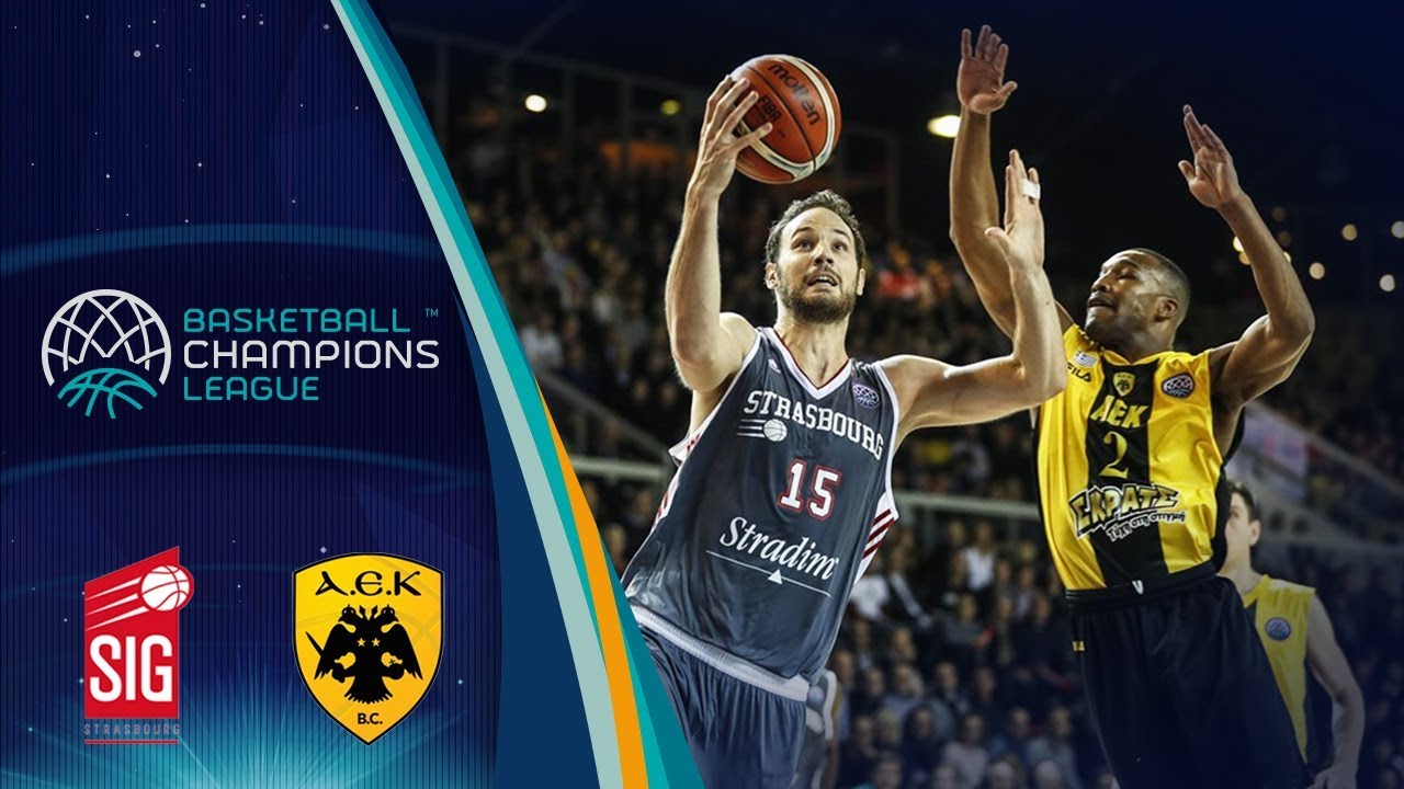 SIG Strasbourg v AEK - Full Game - Basketball Champions League 2017-18 ...