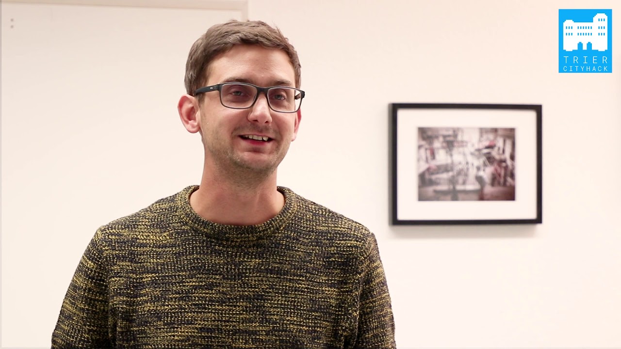 Trier City Hack 2019 - Interview - Gilles Rock Geocoptix GmbH - YouTube
