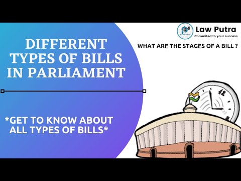 Different types of bills in Parliament. What are the stages of a bill ...