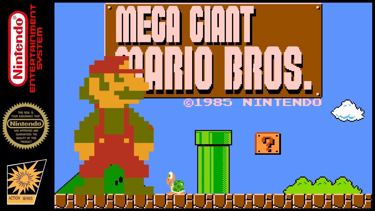 MEGA GIANT MARIO BROS. - Hack of Super Mario Bros.[NES] - YouTube
