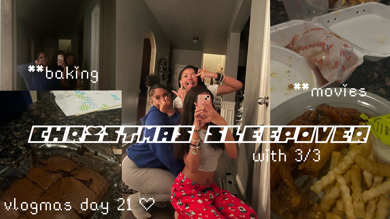 Christmas sleepover ️ || Vlogmas day 21 || iiiamheavenn - YouTube