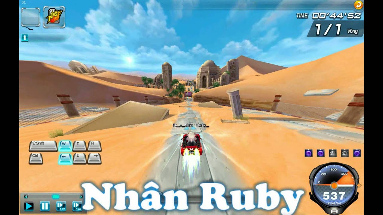 Fast drift Đồng Hồ Cát 1'22 Nhân Ruby - YouTube