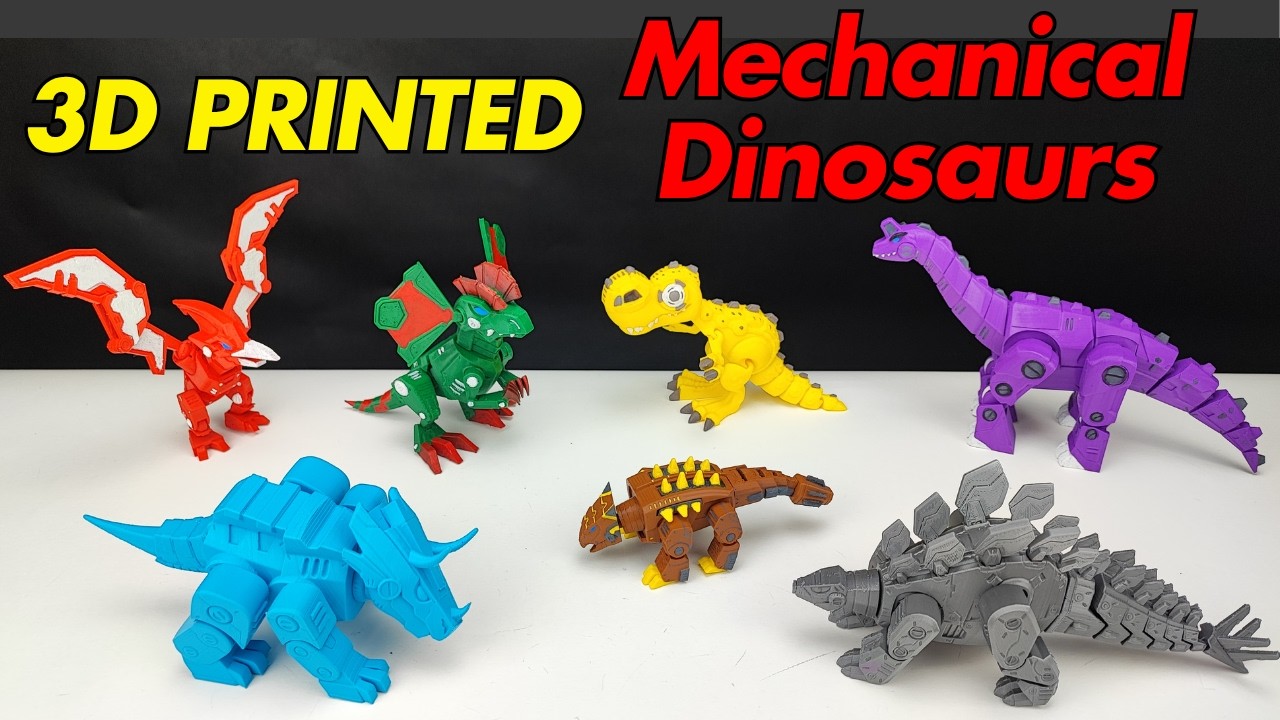 3D Printed Robotic Dinosaurs | The World of Dinosaurs in 3D Printing ...
