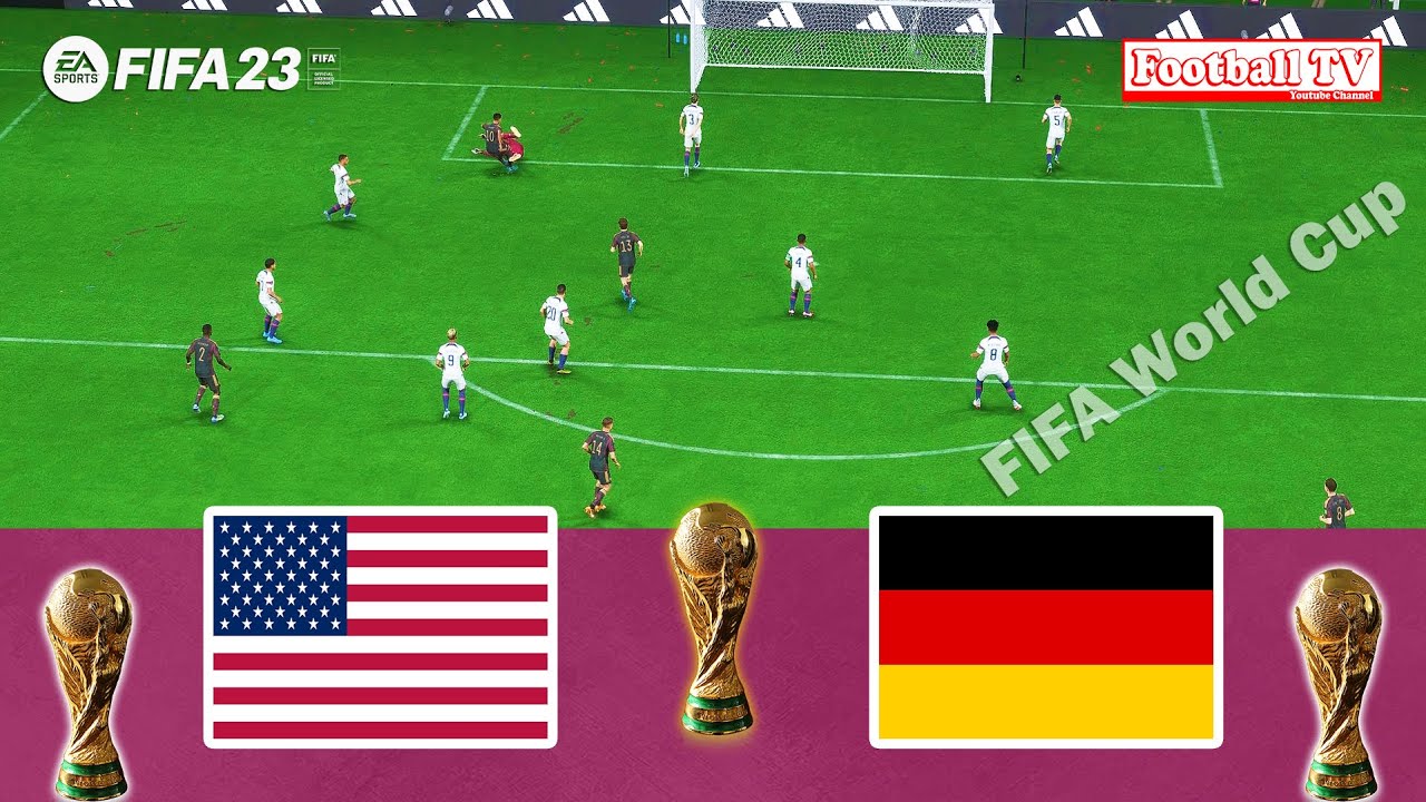 FIFA 23 - USA vs Germany - FIFA World Cup Final - Best Match - Gameplay ...