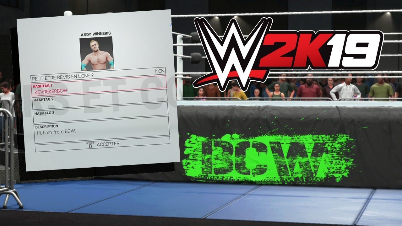 WWE 2K19 - BCW est de Retour ! Appel aux Candidatures. - YouTube