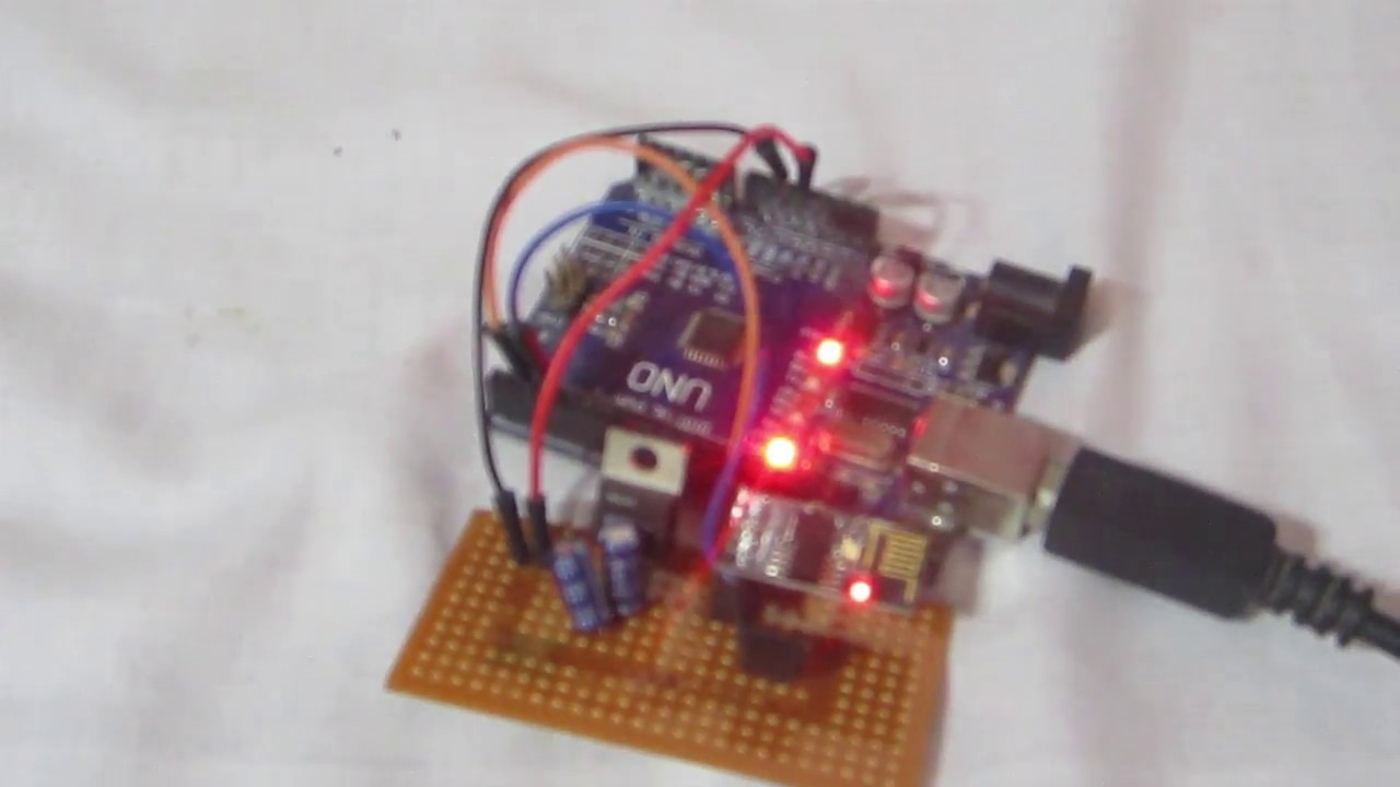 ESP8266 Veroboard Simulation - YouTube