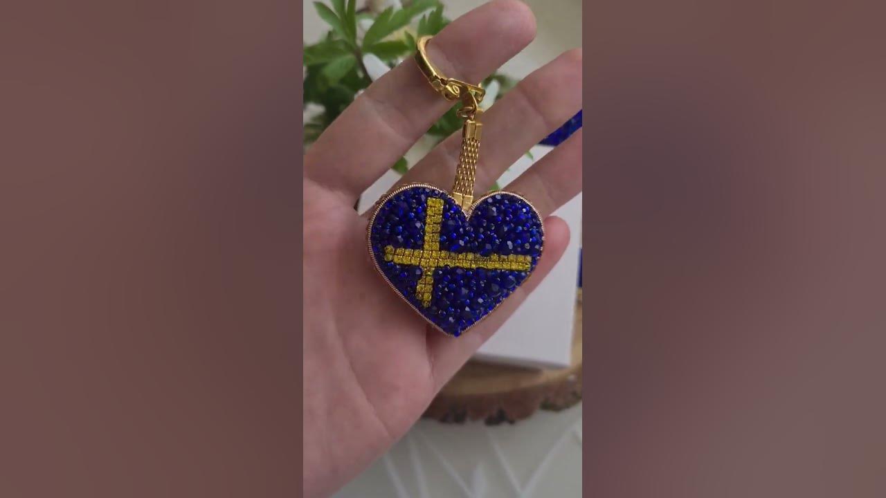 Патріотичний брелок «Серце»💙💛 - YouTube
