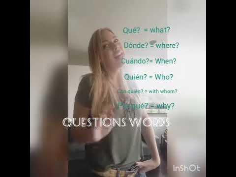 Questions words. Qué? Cuándo? Dónde? Quién? Por qué? - YouTube