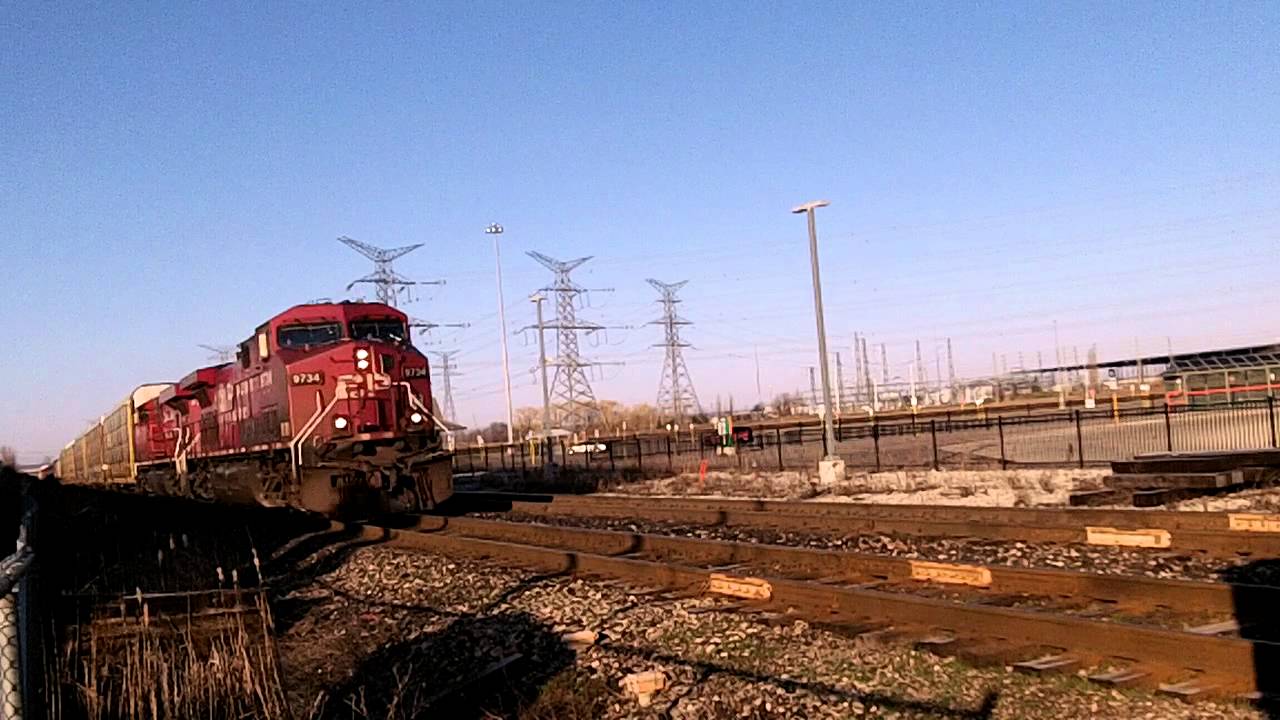 CP 234 w/ CP Engines 9734 & 8705 lead this fast short EB Autorack/mixed ...