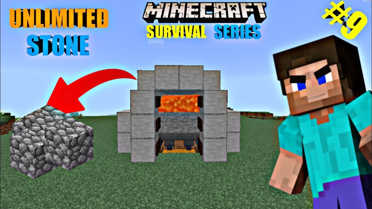 HOW TO GET UNLIMITED STONE IN MINECRAFT SURVIVAL WORLD ||#MINECRAFT ...