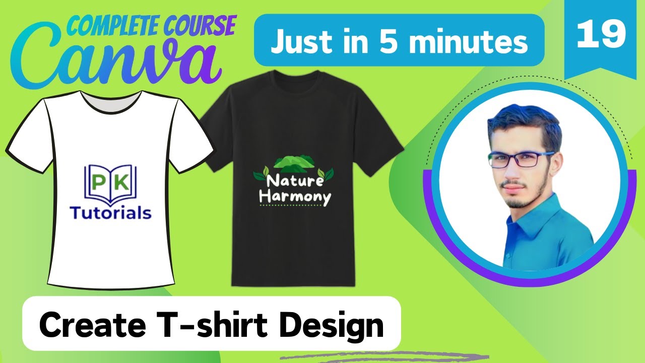 How to create T-shirt design in canva | Canva Complete Course (Part ...