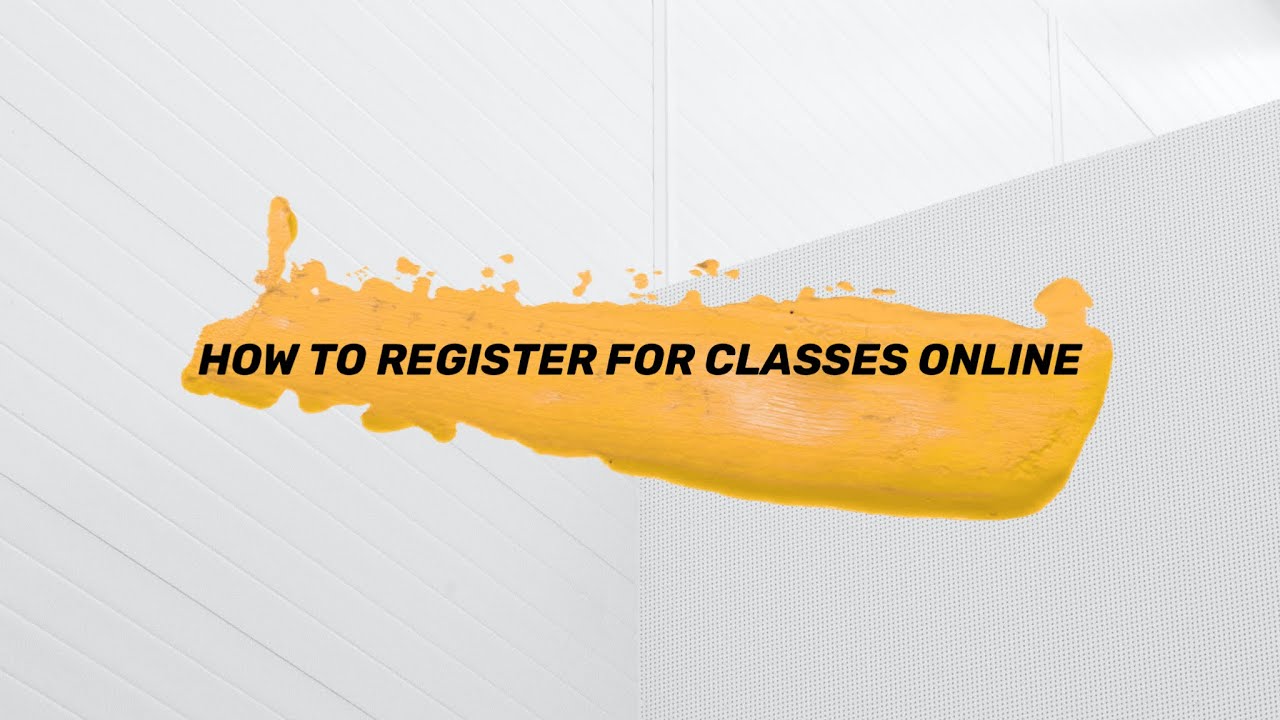 HOW TO REGISTER FOR CLASSES ONLINE - YouTube