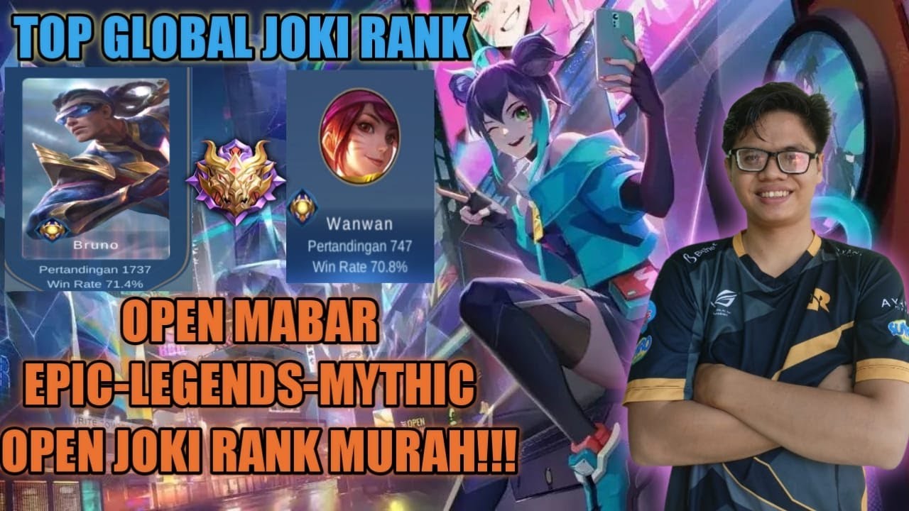🔴LIVE TOP GLOBAL (lagi joki) JOKI RANK TERMURAH & OPEN MABAR YUK Mobile ...