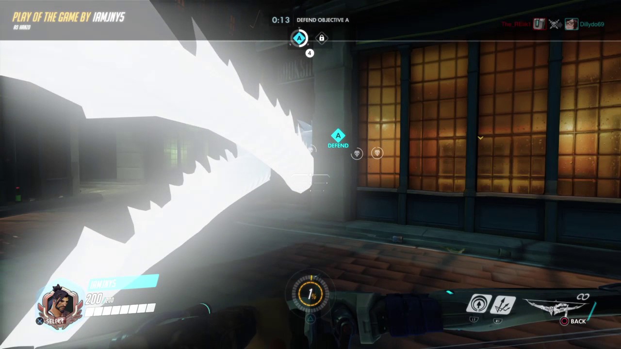 Overwatch Origins: Hanzo Dragonstrike through wall - YouTube