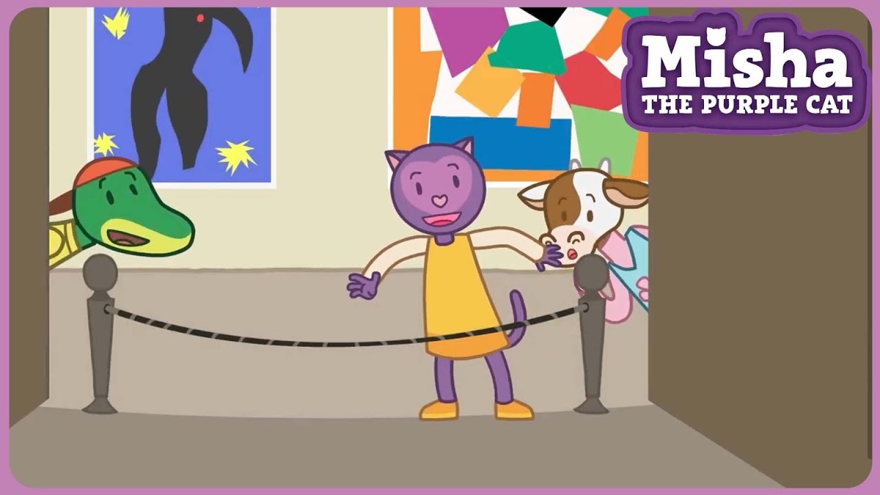 Misha The Purple Cat | English Moral Stories | 11 | Misha La Gata ...