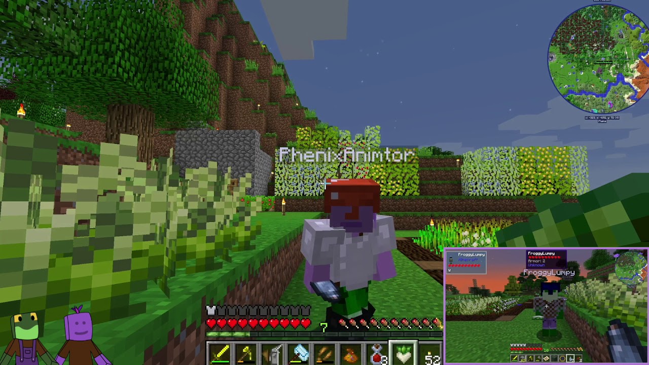 Minecraft Froggy & Phenix Modpack E2 Bee Smoker, Gravity Gun, and ...