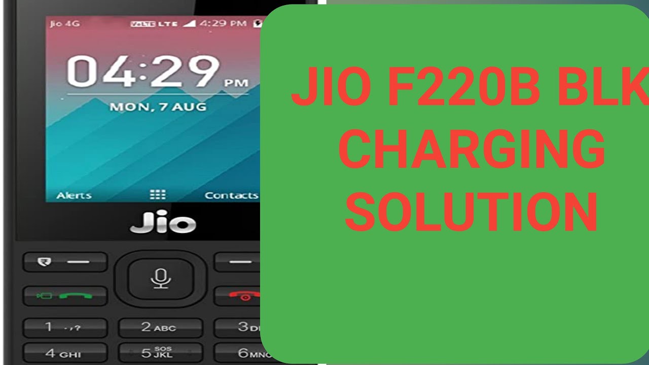 Jio F220 blk charging solution - YouTube