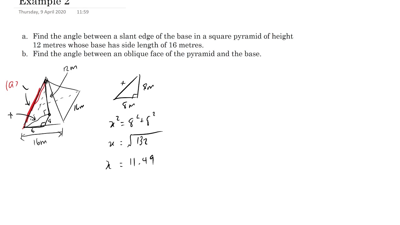 6C-2 - Angle Between Planes and Lines, and Planes and Planes - YouTube