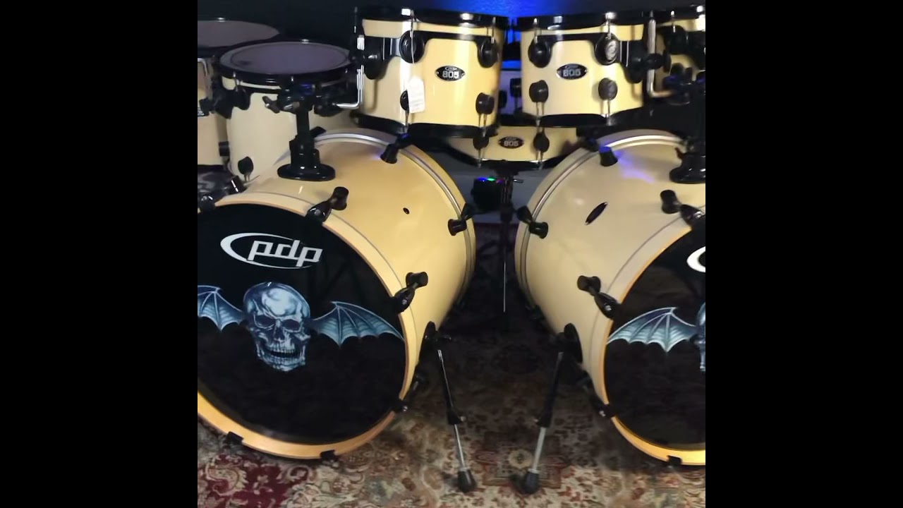 The Rev White Drum Set