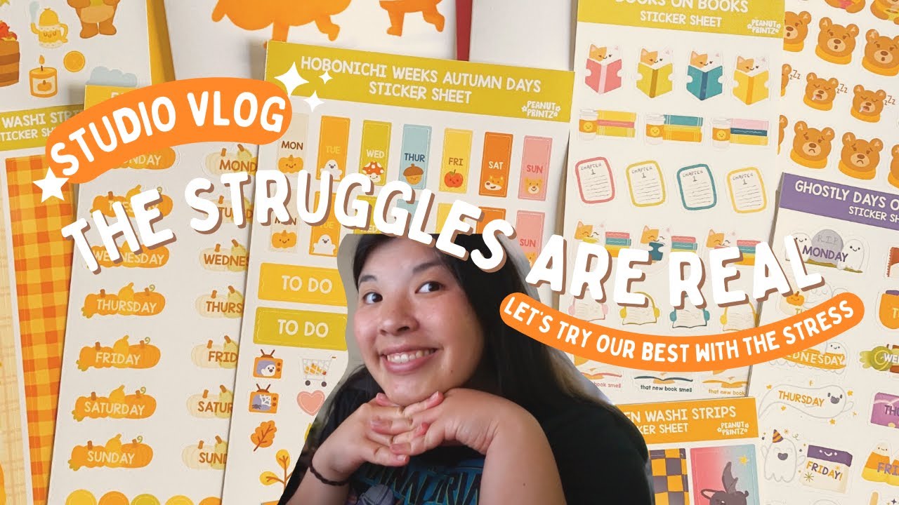 STUDIO VLOG 28 🍂 DRAWING, WORKING ON PATREON THINGS AND SHOP THINGS ...