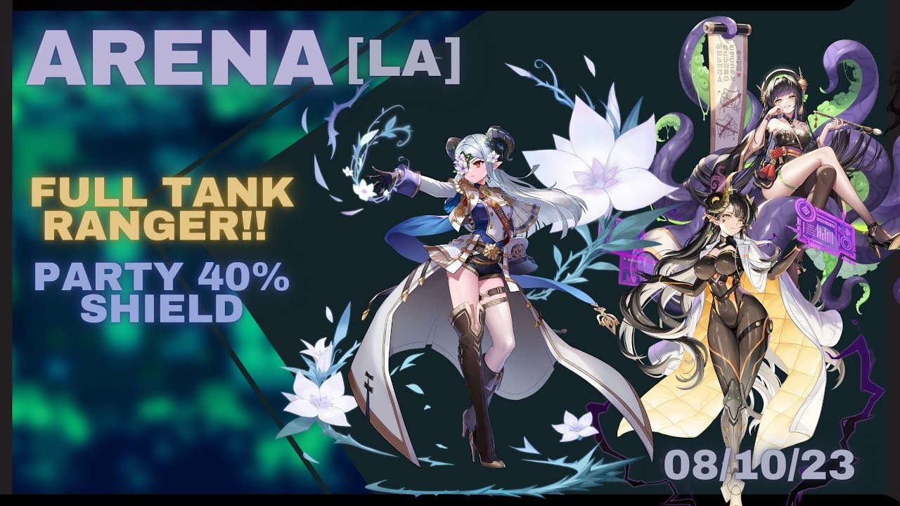 Guardian Tales: Full Tank ranger, Morrian, Crosselle and Ara.( Arena ...