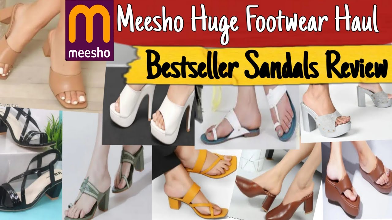 Meesho Bestseller Footwear Haul | Partywear Sandals n Heels Haul ...