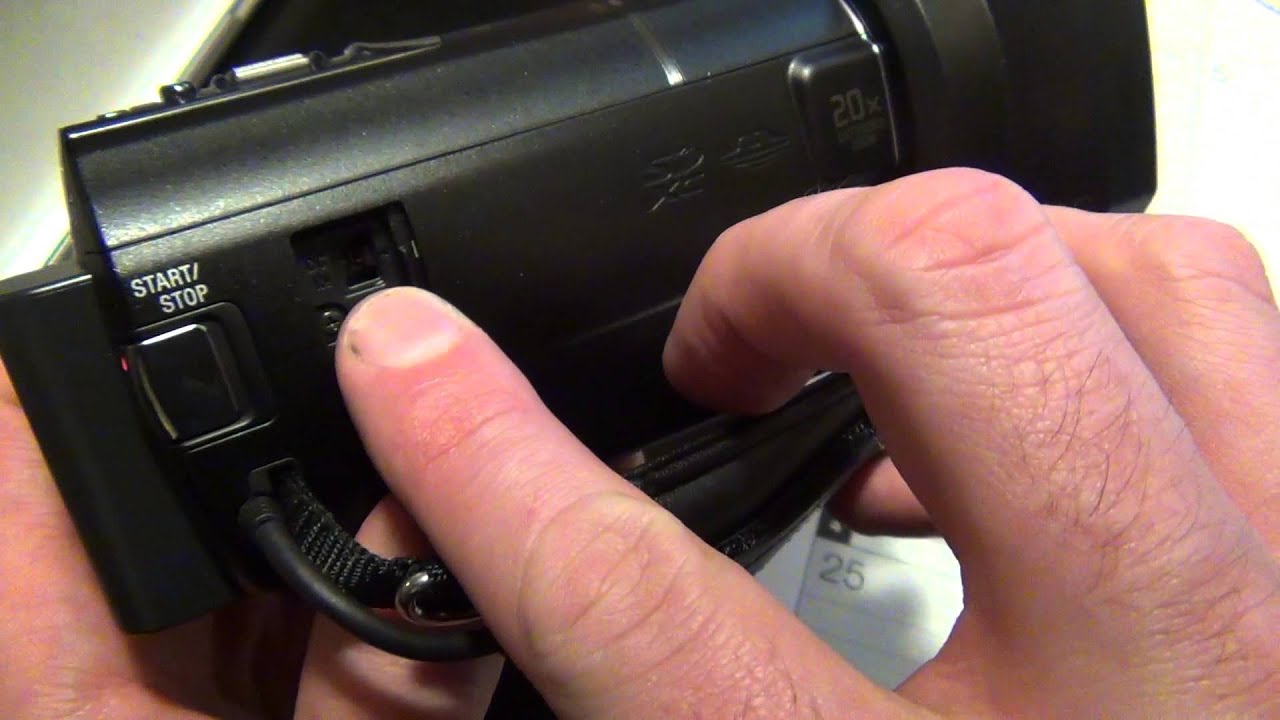 Connections and Ports for SONY HDR-CX580V - YouTube