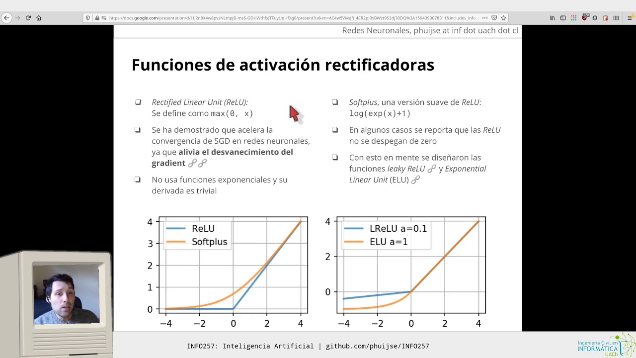 [INFO257] Redes Neuronales 15 - Rectified Linear Unit - YouTube
