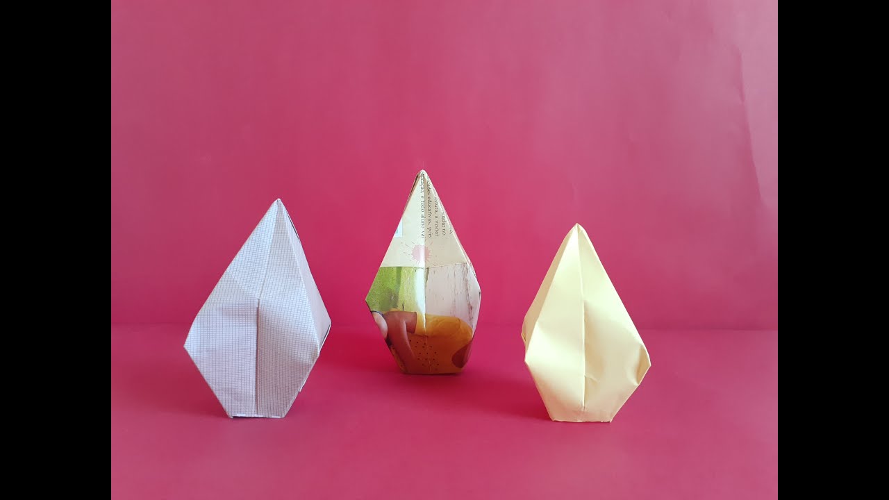 Origami diy passo a passo balão how to make balloon - YouTube