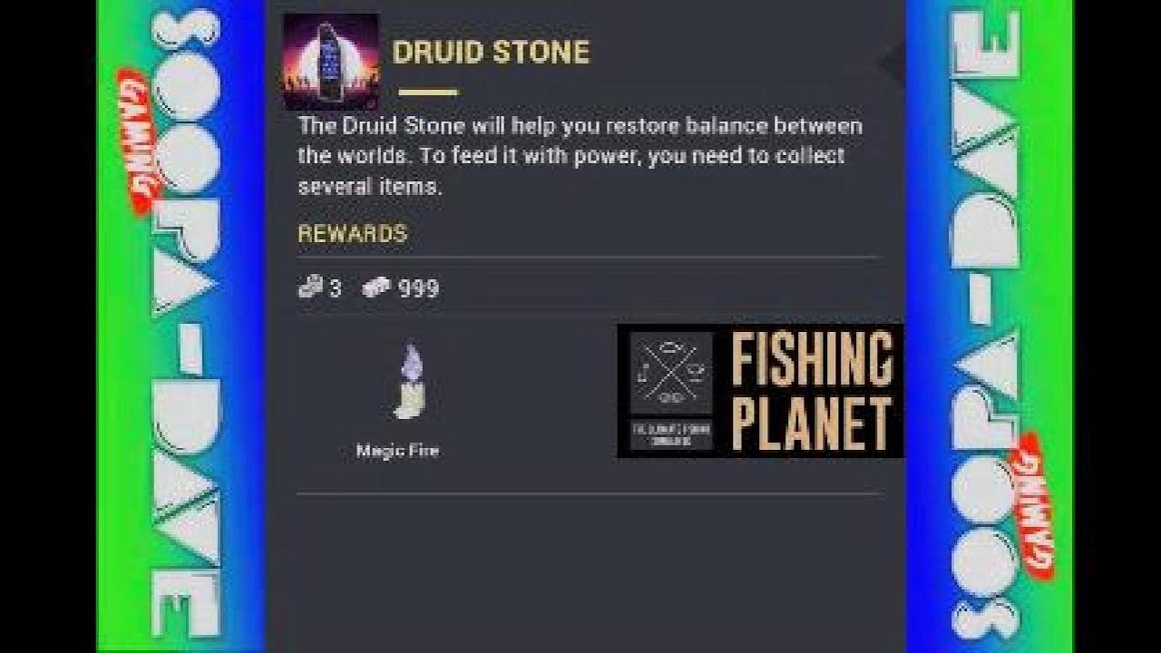 Fishing Planet Druid Stone Mission Halloween Event - YouTube