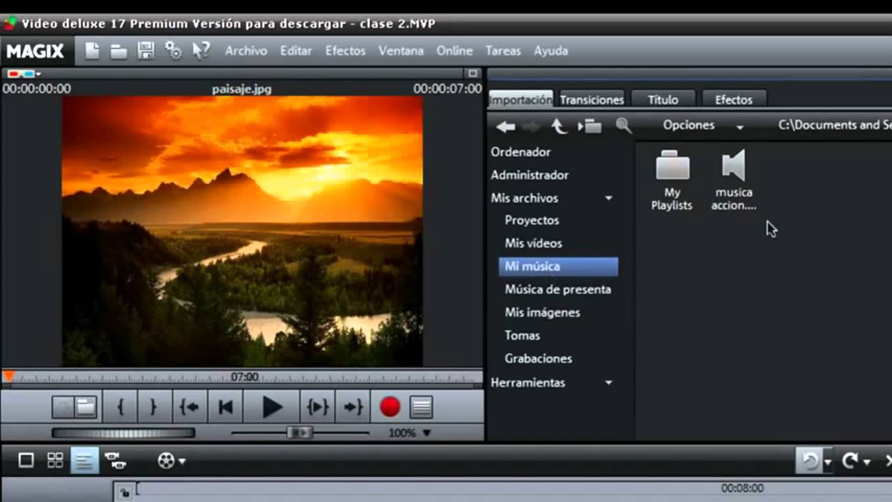 Magix Video Deluxe (Lección 2) - YouTube