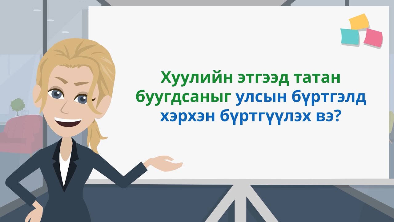 ТОДРУУЛГА Хуулийн этгээд татан буугдсаныг улсын бүртгэлд хэрхэн