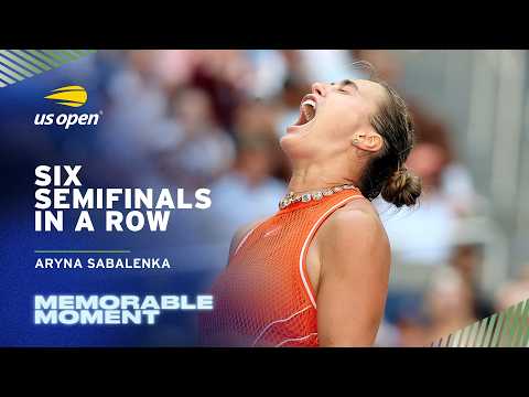 Sabalenka erreicht sechstes Halbfinale in Folge | Jeder Matchball | US Open
