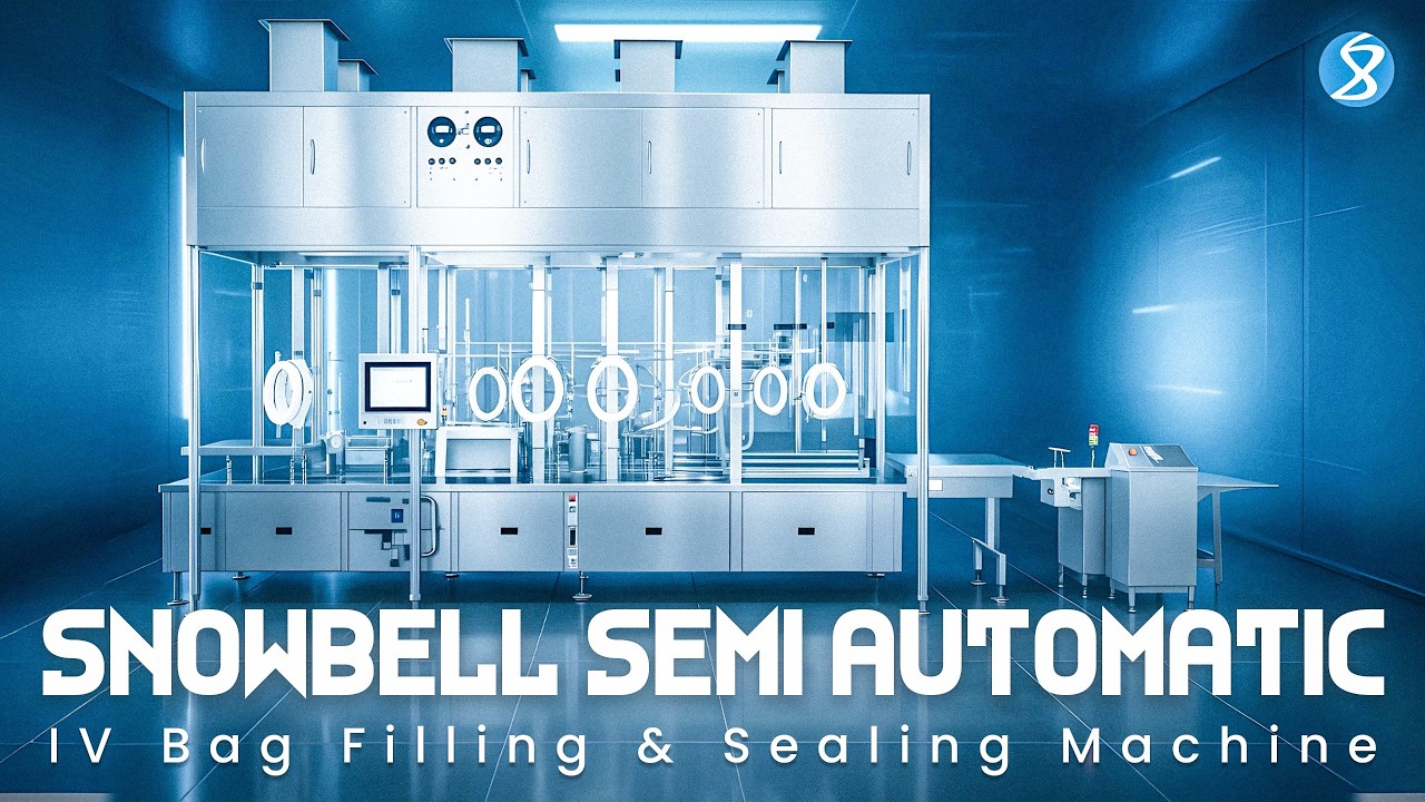 Snowbell Semi Automatic IV Bag Filling & Sealing Machine - YouTube