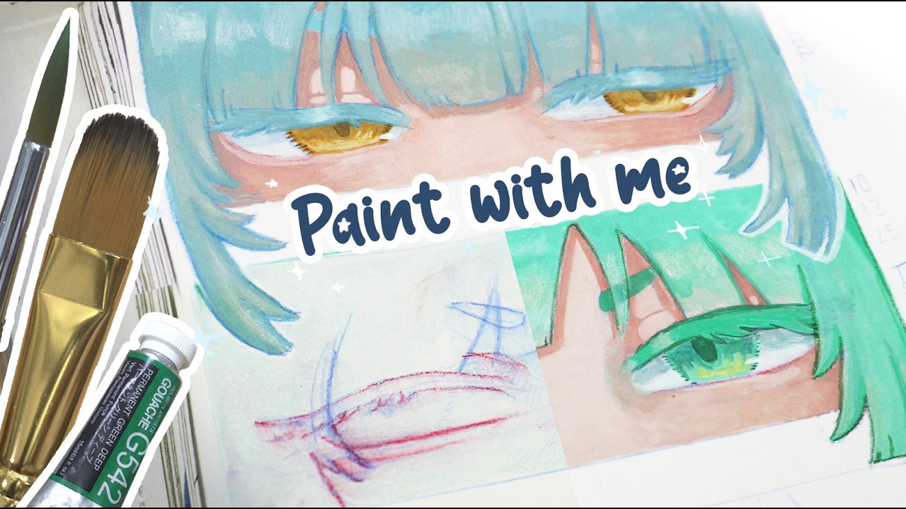 paint with me - °˖ Gouache ˖° - YouTube
