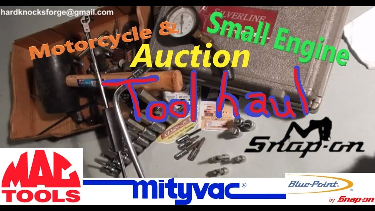 Motorcycle and Small Engine Auction Tool Haul - YouTube