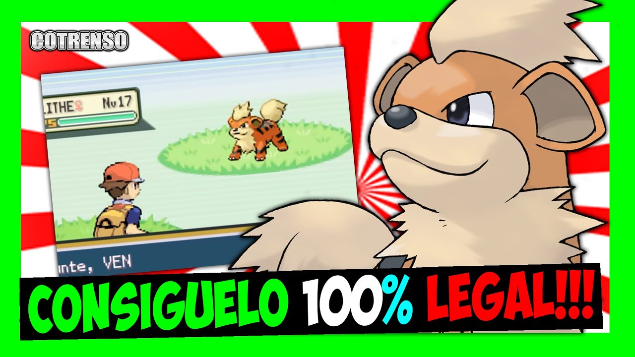 🔥 Como CONSEGUIR a GROWLITHE en POKEMON ROJO FUEGO 2020 (FÁCIL!!) 🐕🔥 ...