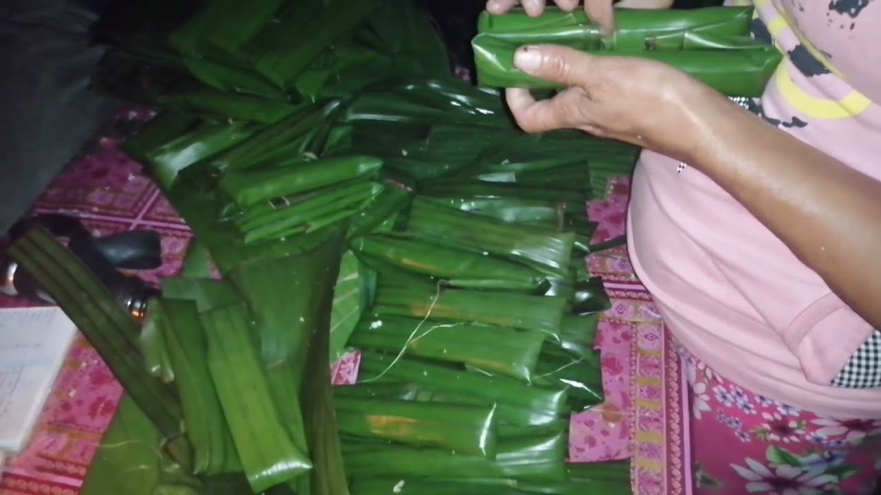 SUMAN SA DAHON NG SAGING gamit yung binayung malagkit na palay/part 2 # ...
