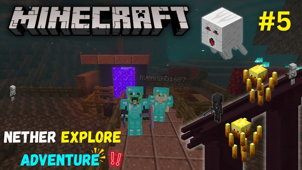 🔥 Nether Explore Adventure! | Minecraft EP 5 - YouTube