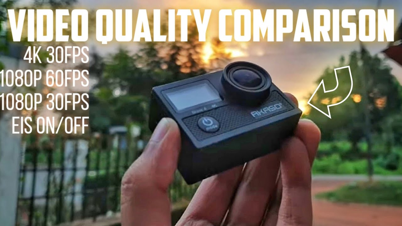 Akaso Brave 4 20MP Action Camera Video Quality Comparison - YouTube