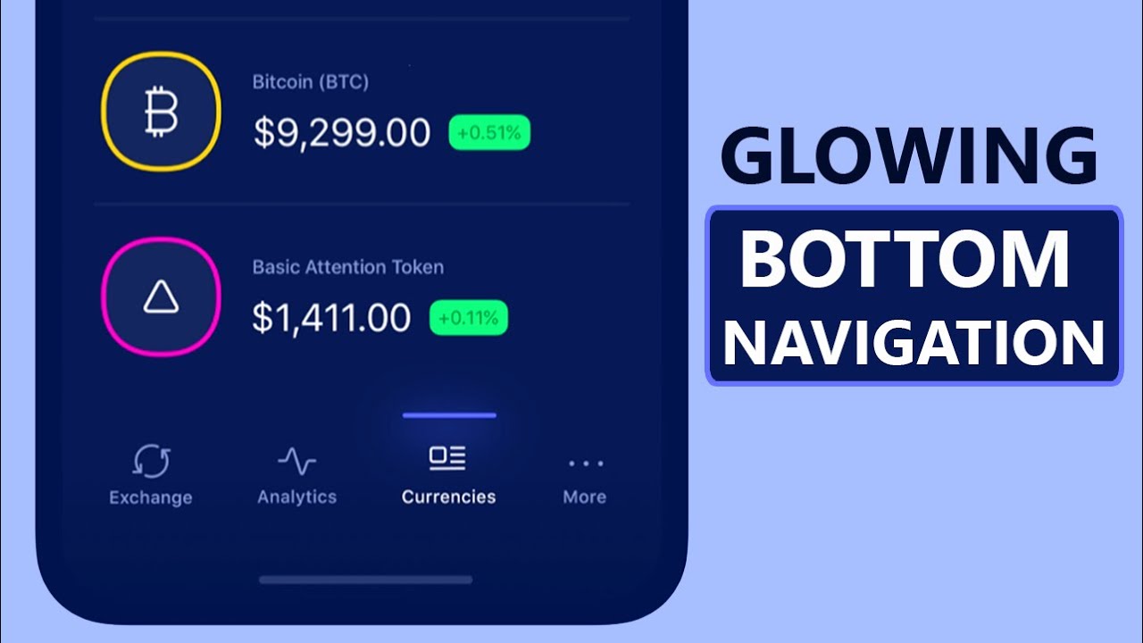 Cool Bitcoin Flutter App With Animated Bottom Navigation Bar Fluttership 8 Youtube