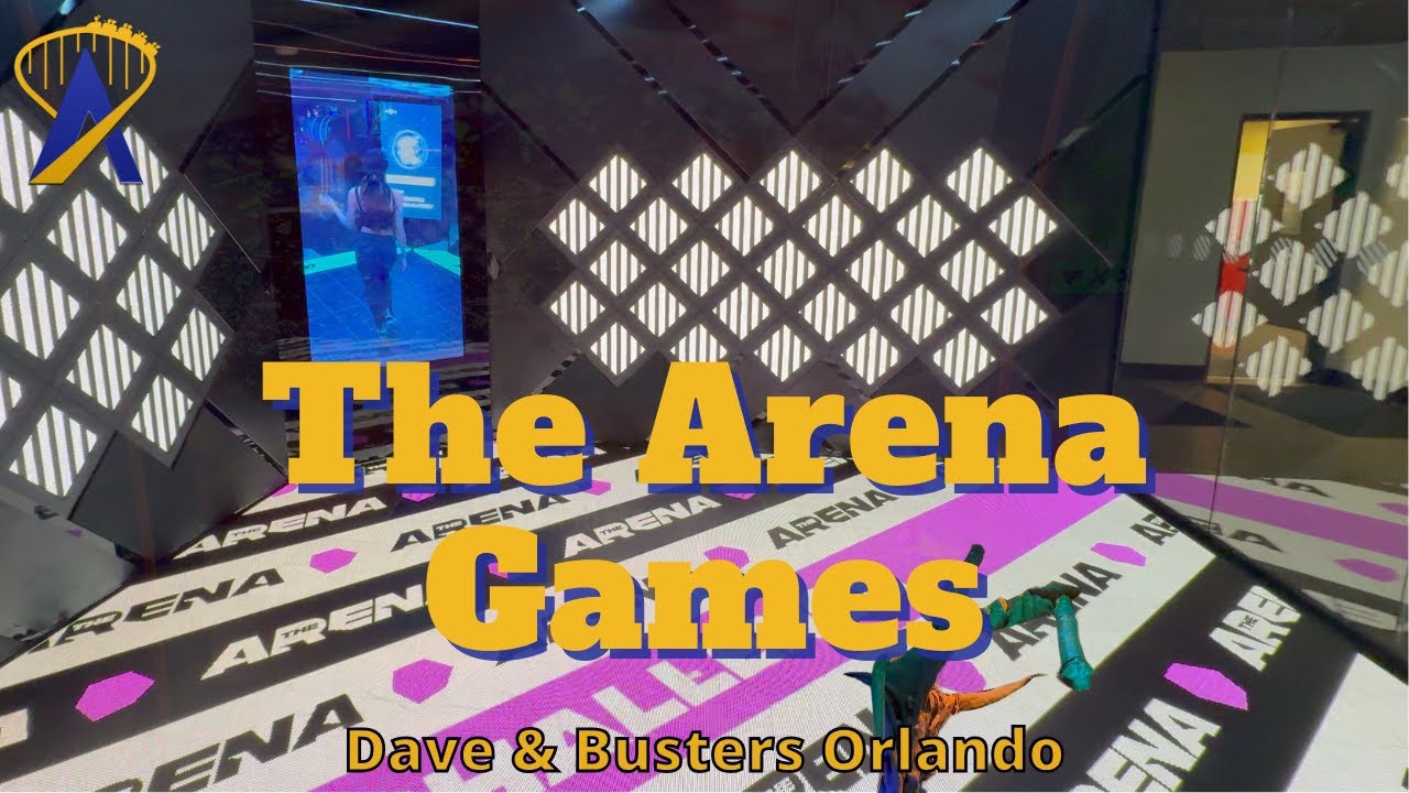 Playing The Arena Virtual Games at Dave & Busters - YouTube