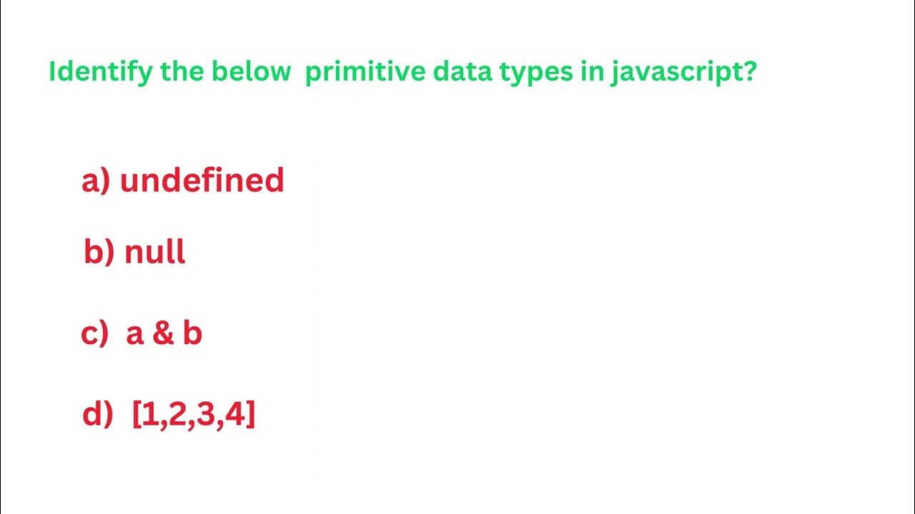 Primitive Data types in Javascript - YouTube